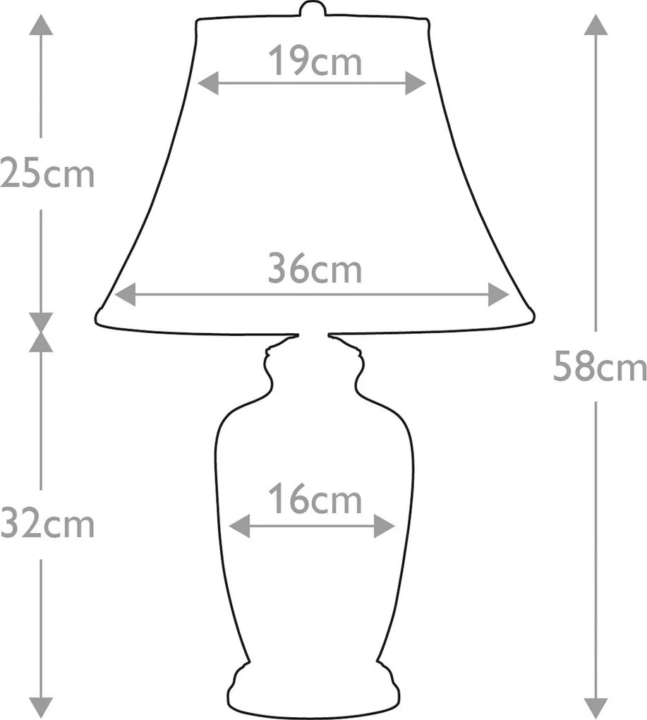 Velká stolní lampa Elstead SILVER THISTLE 58 cm 1×E27