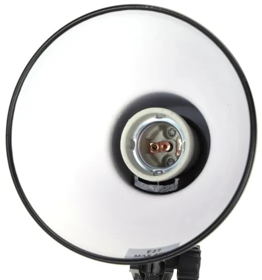 Aigostar - Stolní lampa 2v1 1xE27/40W/230V černá