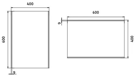 Nimco LED zrcadlo 400x600