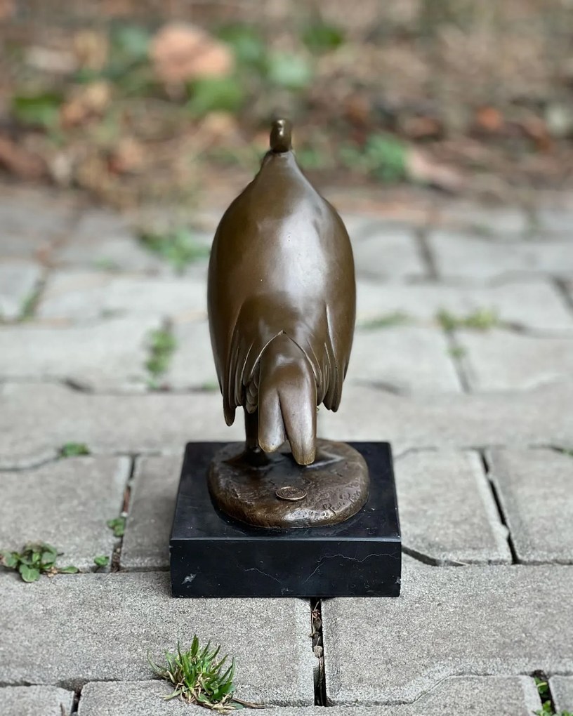 Bronzová socha soška - KOHOUT zvířecí figurína