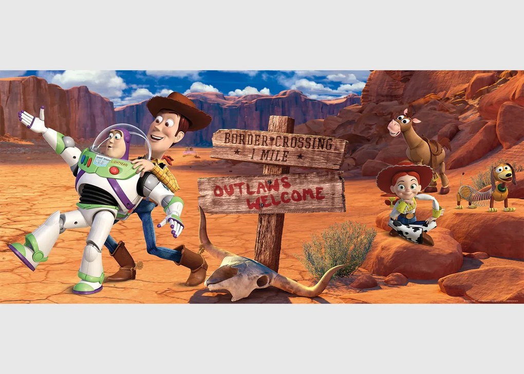 Dětská vliesová fototapeta na zed' Příběh hraček Kaňon, Disney | 202 x 90 cm | DFTDNH 5327