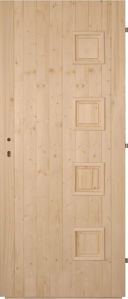 Hrdinka Palubkové dveře Quatro plné - panty 60 cm Levé