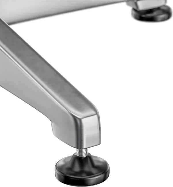 Sada 2 ks zahradních barových stolů CITY 60 cm stříbrná