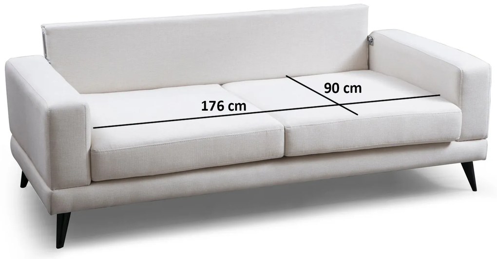 Hanah Home Třímístná pohovka NORDIC béžová 560ARE1318