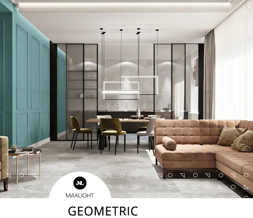 MAXlight GEOMETRIC P0271 moderní závěsné LED svítidlo