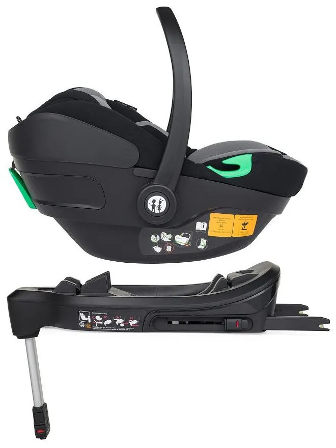 Petite & Mars Autosedačka Core Pro i-Size Black Grey 40-87 cm (0-13 kg)