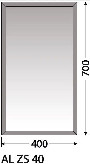 INTEDOOR zrcadlo bez osvětlení AL ZS 40