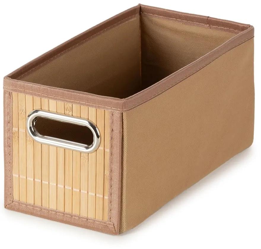 Bambusový úložný box v přírodní barvě 15x31x15 cm – Compactor