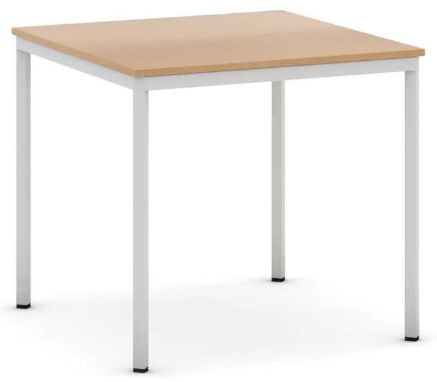 B2B Partner Jídelní stůl, 800 x 800 mm, deska buk, podnož sv. šedá
