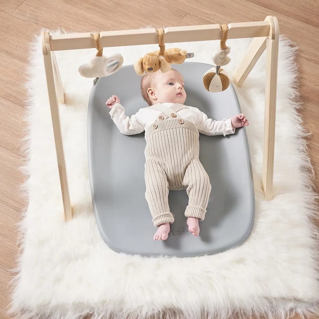 Nattou Koš na pleny Dropy a přebalovací podložka Softy 50 x 70 cm Beige