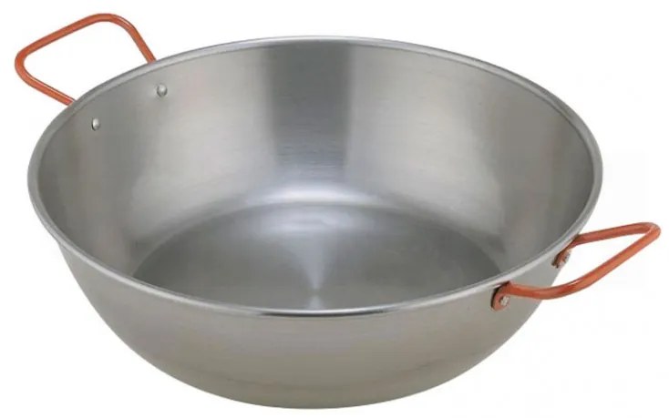 Wok pánev Paella leštěná ocel 40cm 53374