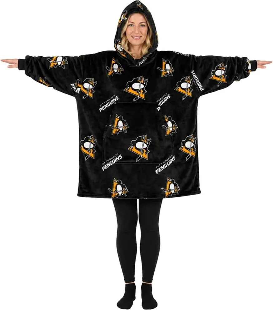 Mikinová televizní deka NHL Pittsburgh Penguins - vel. S