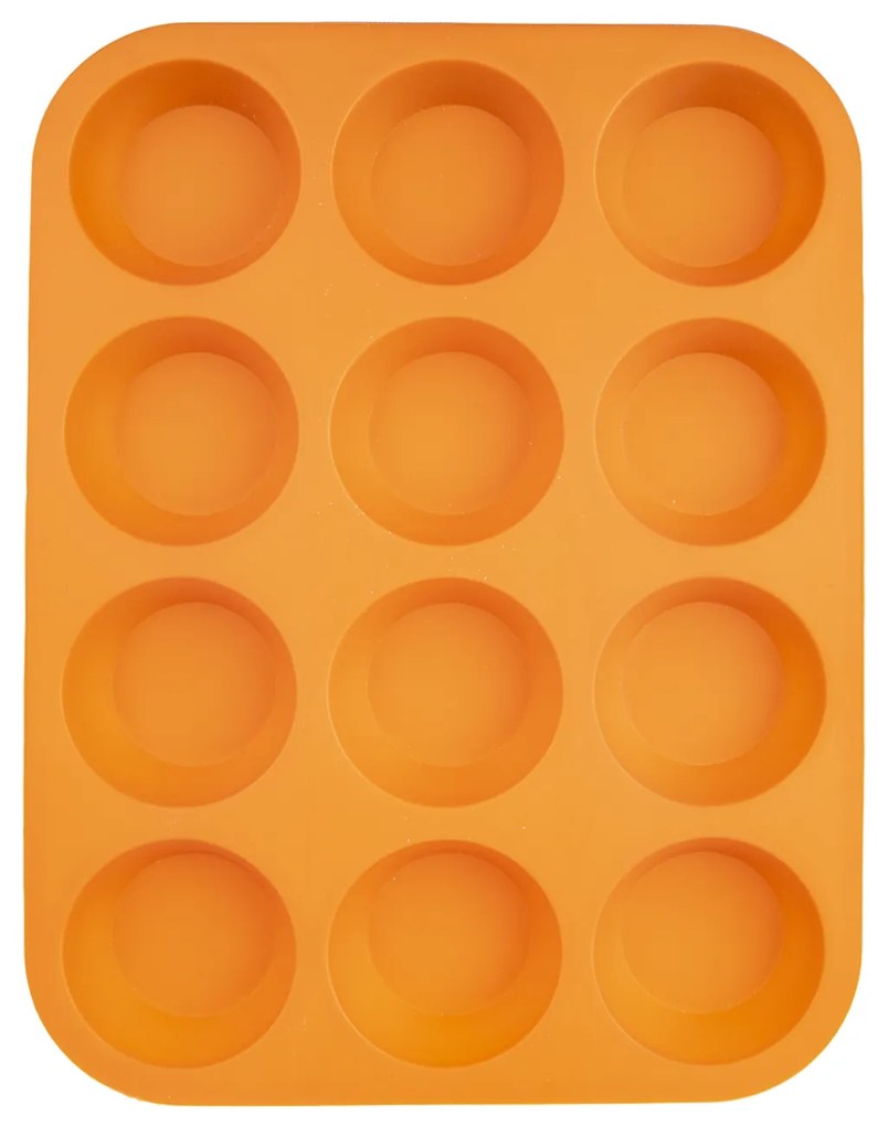 Forma silikon muffiny 12 oranžová