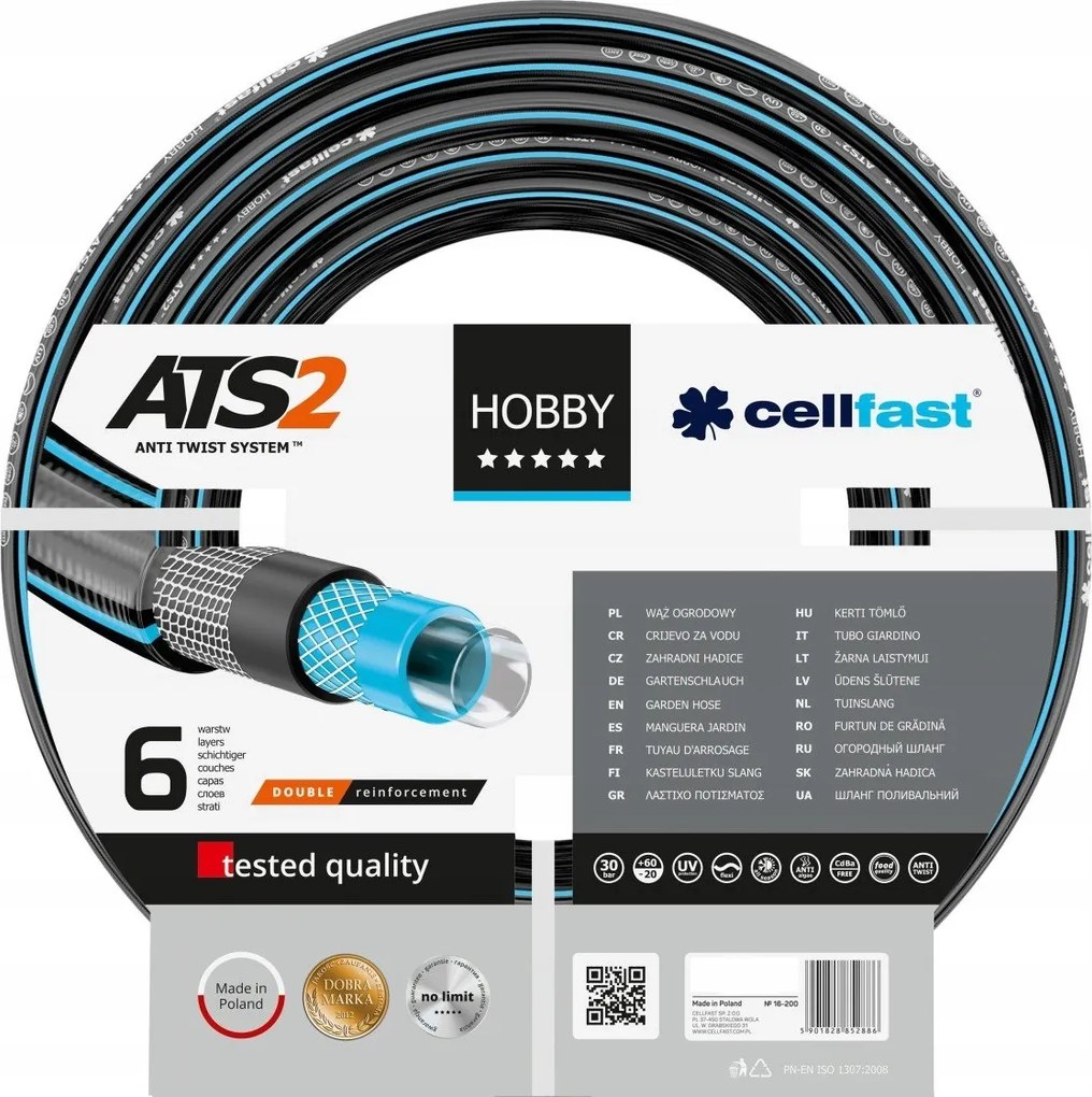 Hobby Zahradní Hadice ATS2 3/4" 25 m Cellfast 16-220