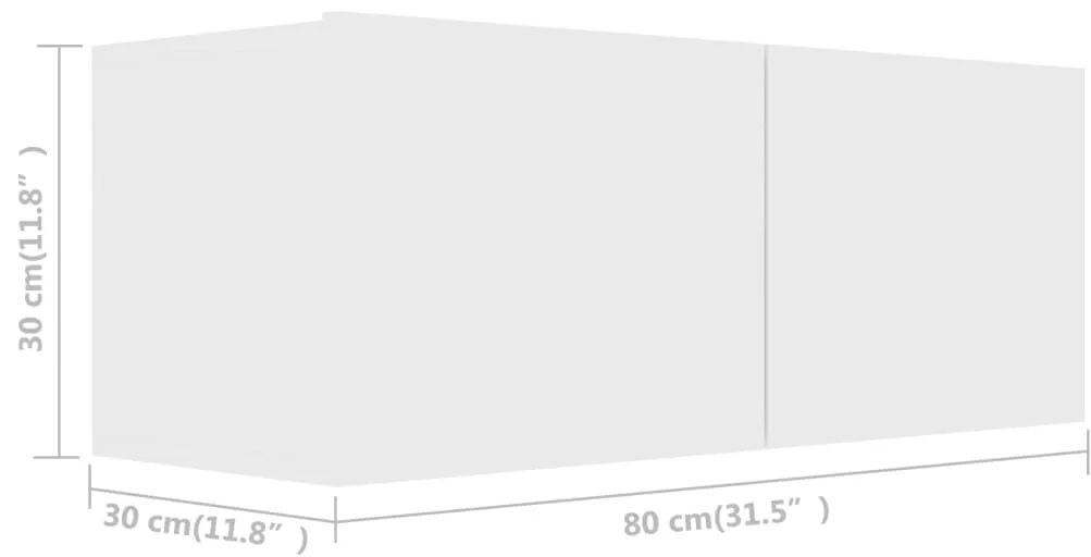 vidaXL Marketos 2dílný set TV skříněk bílý kompozitní dřevo