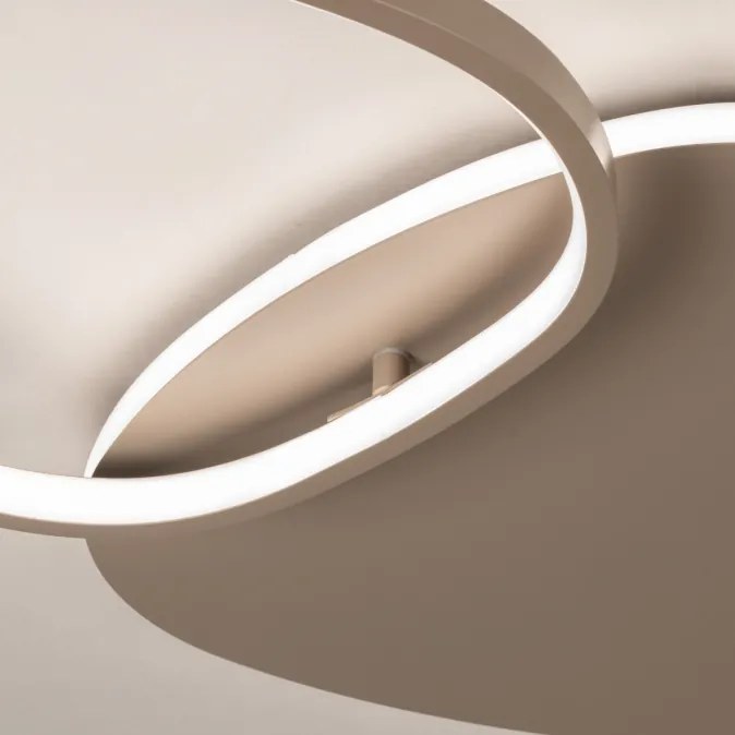 Stropní stmívatelné LED svítidlo Organic Dark Taupe 40