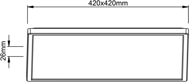 Brilliant G99877A05 Stropní LED svítidlo MILTON Backlight 24W 4000K