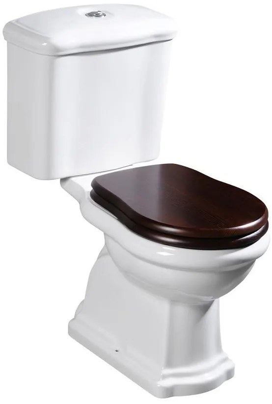Kerasan, RETRO WC sedátko, ořech/chrom, 109040
