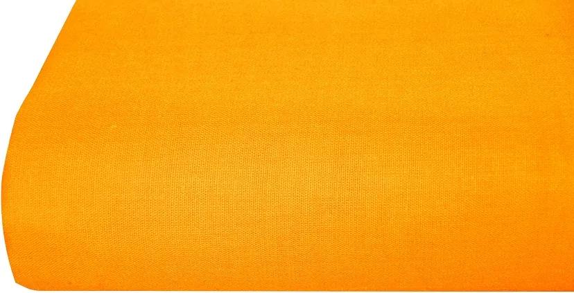 TP Bavlněné prostěradlo klasické 140x225 cm oranžové
