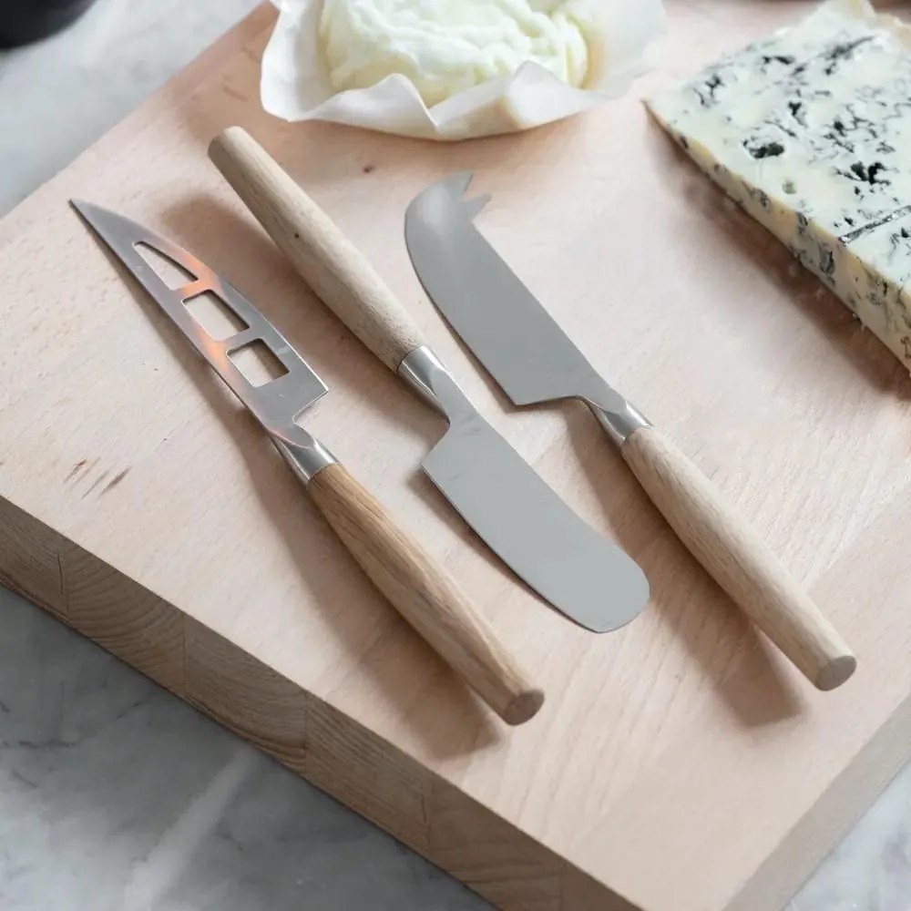 Garden Trading Set nožů na sýry Cheese, přírodní barva, dřevo, kov