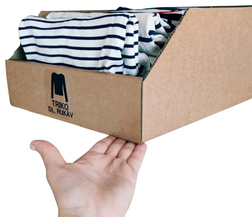KARTON PAK Úložné boxy na oblečení, organizéry do skříně EKO KARTON 30 x 54 cm