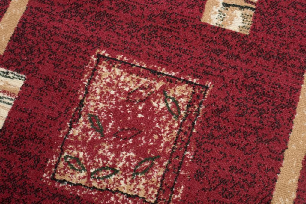Chemex Moderní koberec Atlas - geometrické tvary 2 - červený Rozměr koberce: 60x100 cm