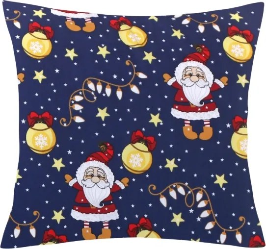 Bellatex Polštářek VÁNOCE 45x45 cm Vánoce Modrá,Žlutá