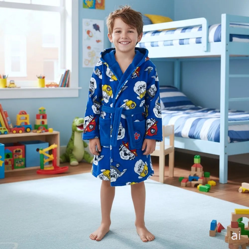 Chlapecký fleece župan s kapucí Tlapková patrola - Paw Patrol, EU 98