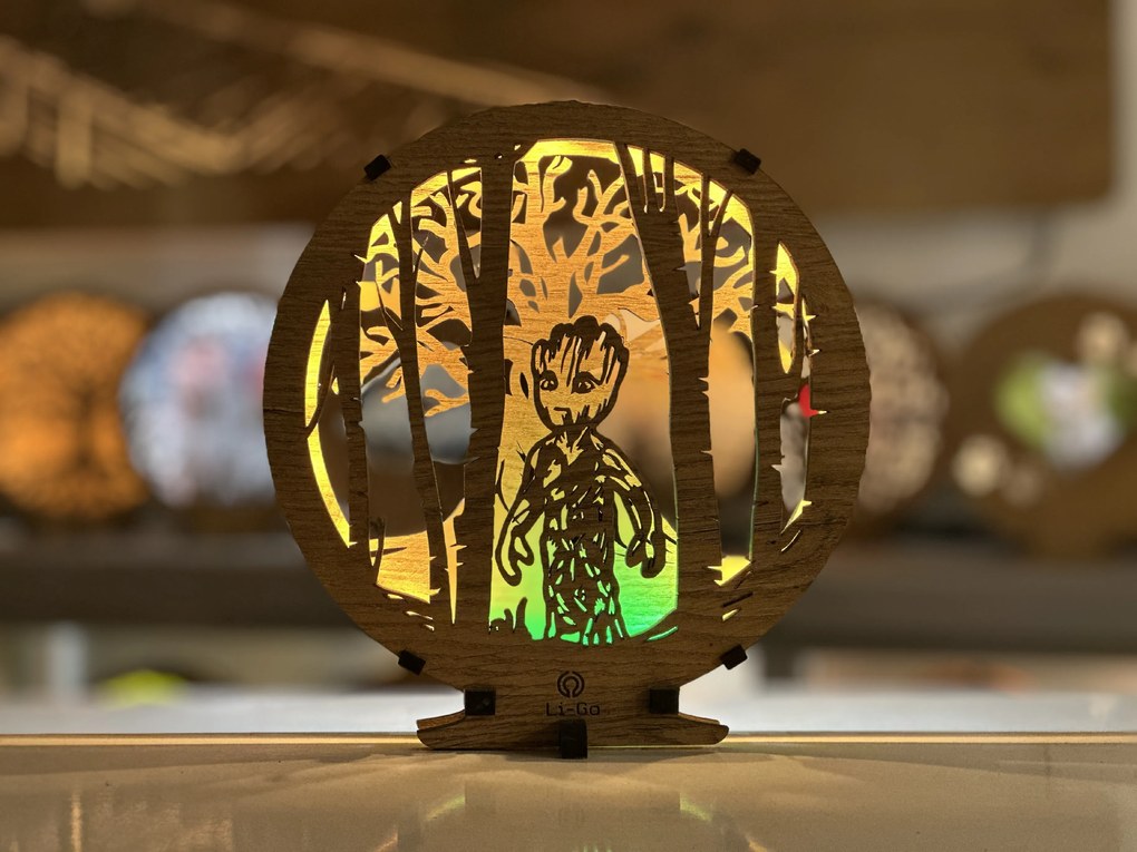 Li-Go "Grut" lampa 20x22cm dub