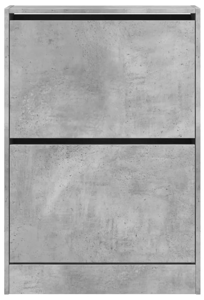 Botník betonově šedý 60 x 21 x 87,5 cm kompozitní dřevo - Default Title