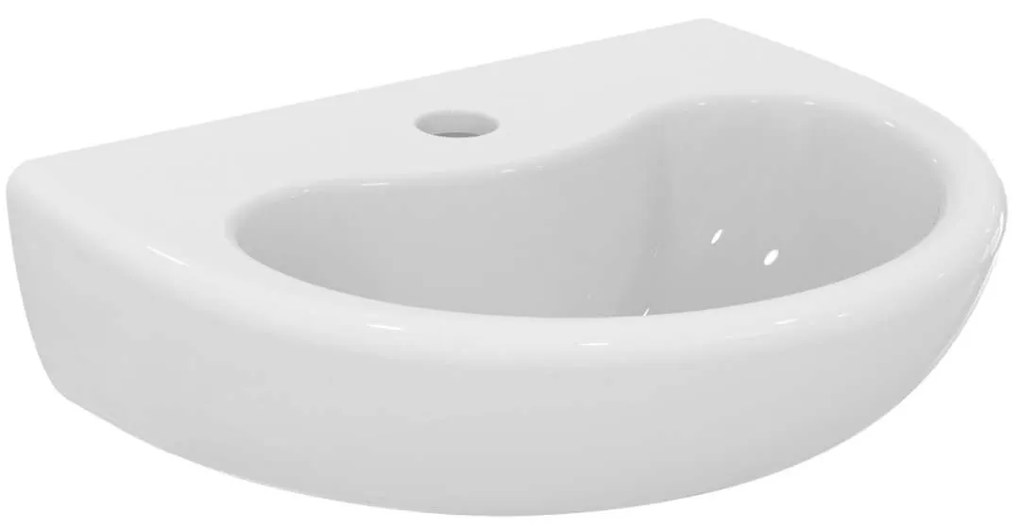 Ideal Standard Contour 21 - Umývátko 40x33 cm, 1 otvor pro baterii, bez přepadu, bílá S263901