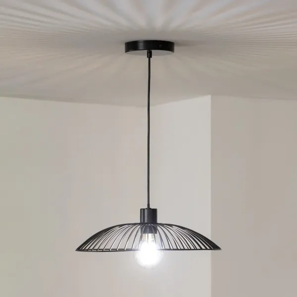 Brilagi - LED Lustr na lanku CERIA WIRE 1xE27/40W/230V pr. 38 cm černá