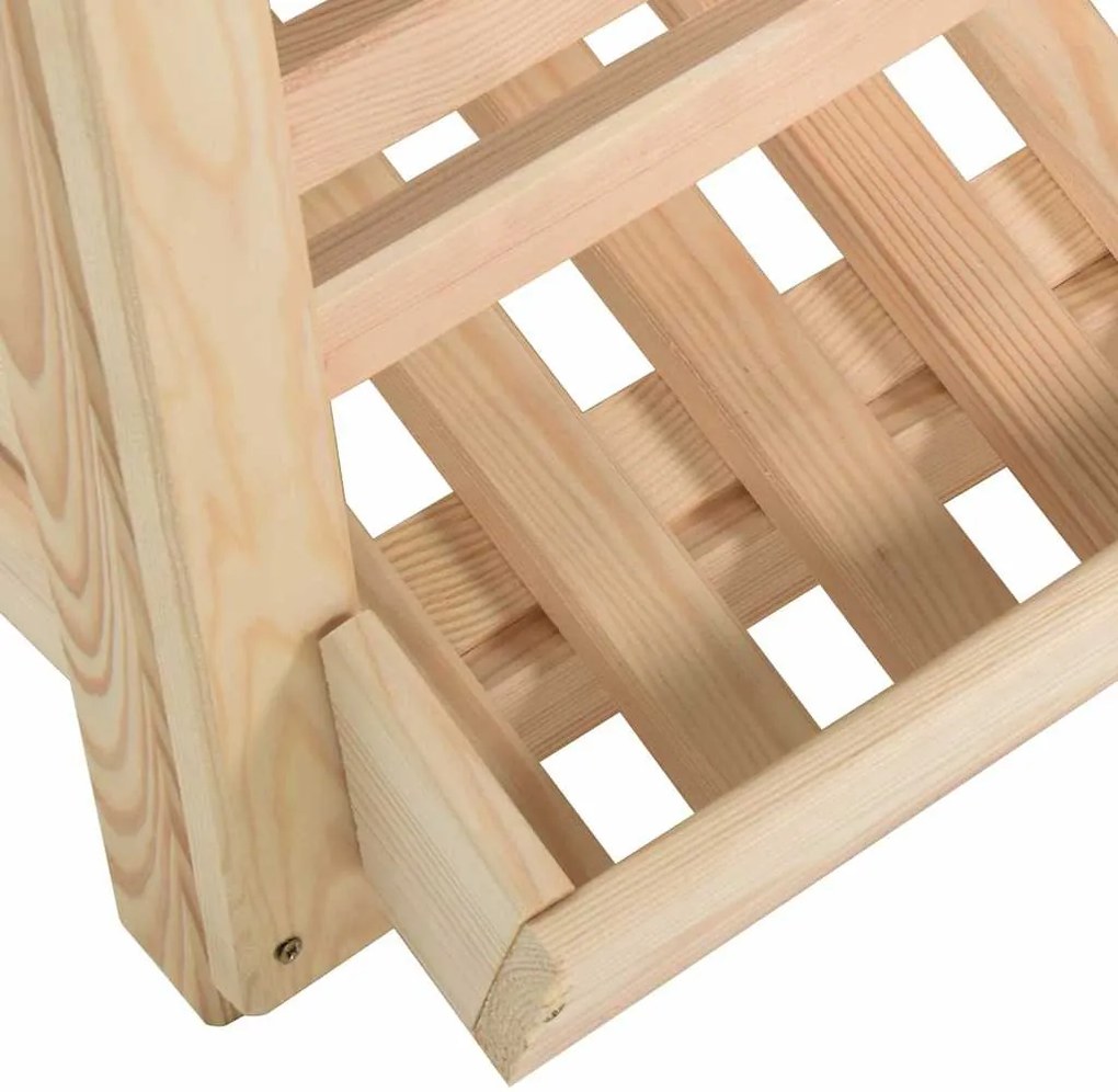 Bedna na brambory 60 x 40 x 50 cm masivní borové dřevo 327328