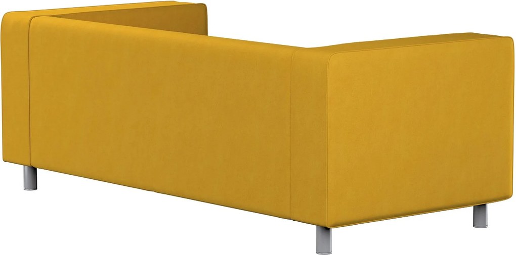 Potah na pohovku IKEA Klippan 2-místná barva žlutá látka pletený vzor