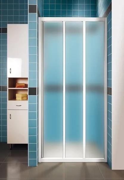 Sprchové dveře třídílné 120 cm bílé (ASDP3-120 GRAPE) Ravak | BIANO