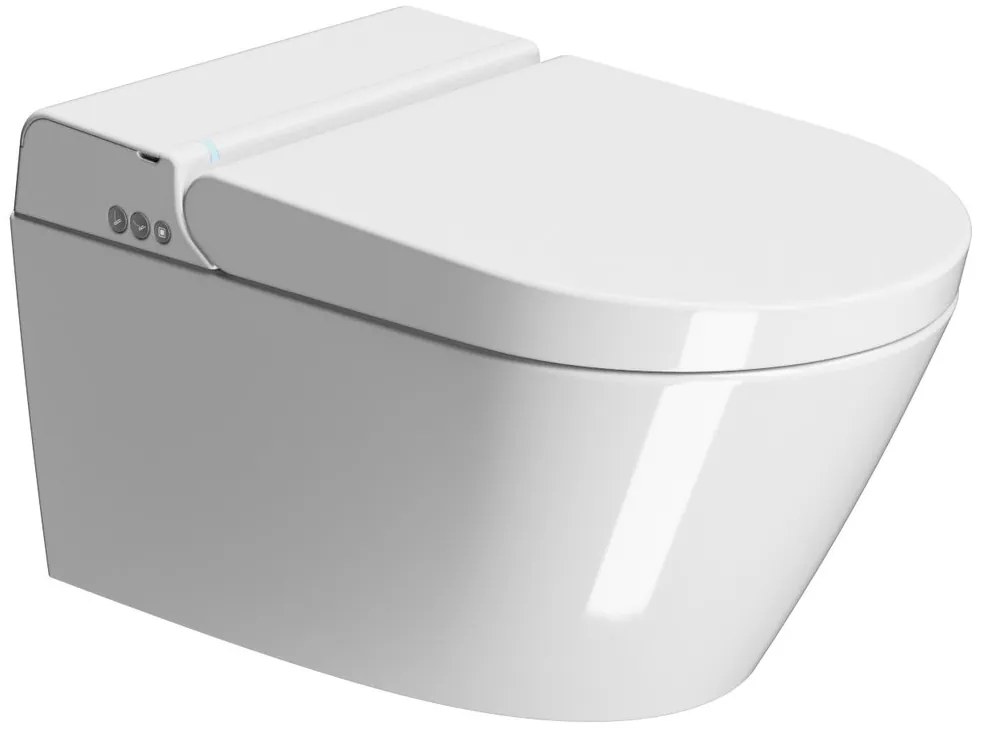 GSI GSI, WCLEAN závěsné WC Swirlflush s integrovaným elektronickým bidetem, bílá ExtraGlaze, 7418K11