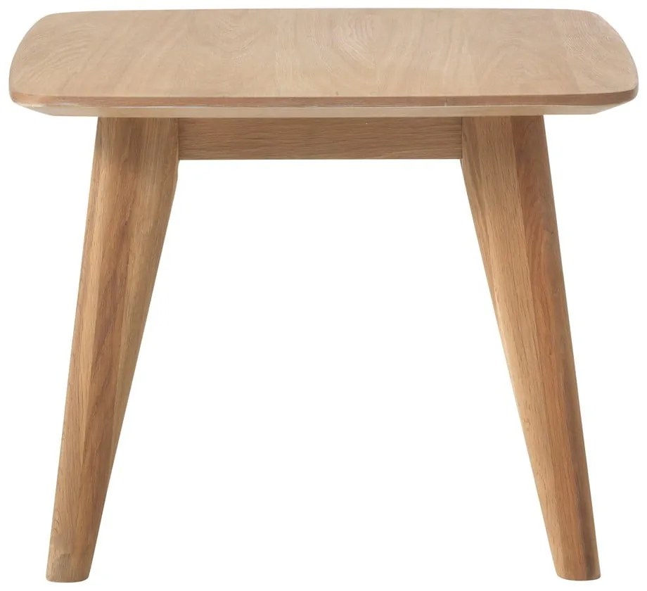 Odkládací stolek s nohami z dubového dřeva Unique Furniture Rho, 60 x 60 cm