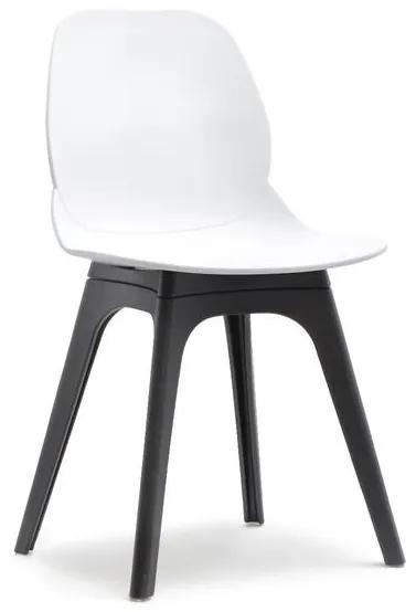 design4life Židle VOLTY bílá, černá