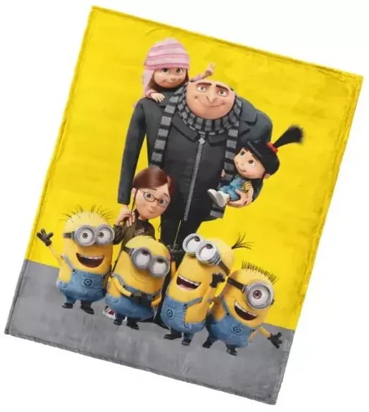 Carbotex Dětská deka Mimoni Já Padouch 130x160 cm
