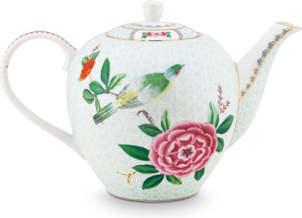 Pip Studio Blushing Birds čajová konvice bila 1600ml