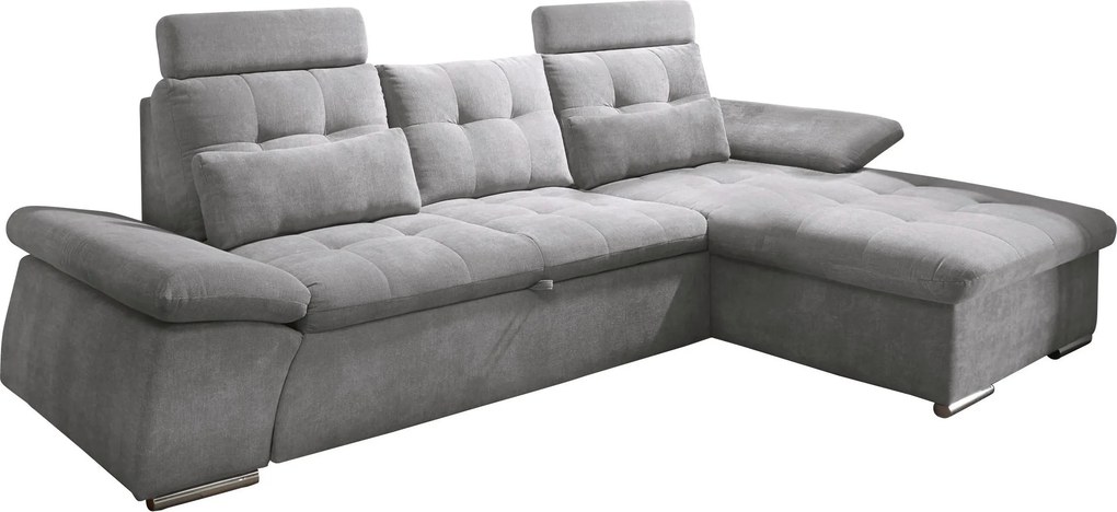XXXLutz ROHOVÁ SEDAČKA, textil, kompozitní dřevo, šedá MID.YOU - Sedací soupravy - 002220026405