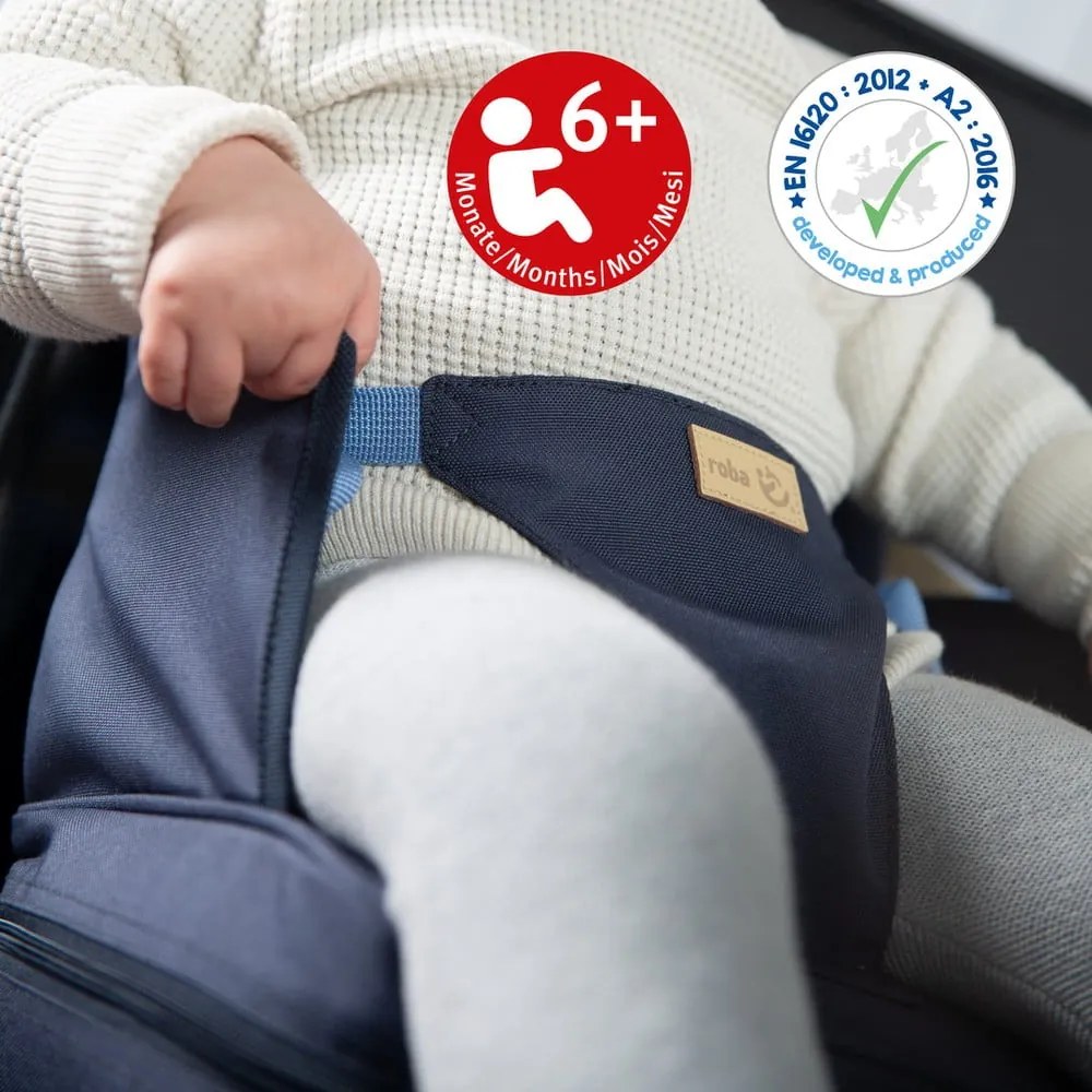 Tmavě modrý dětský podsedák Booster Seat – Roba