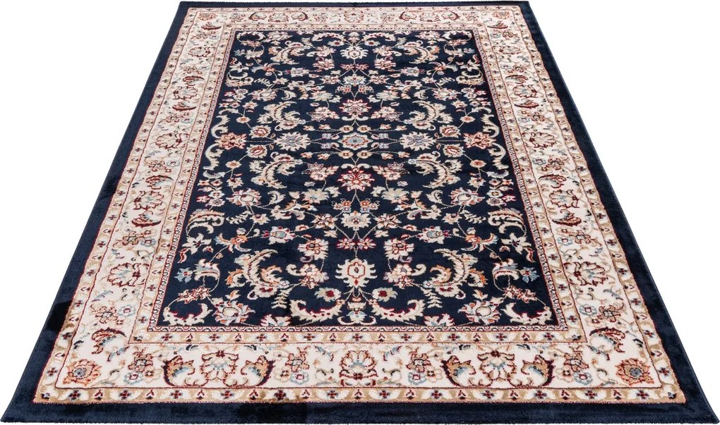 Obsession, AKCE: 160x230 cm Kusový koberec Isfahan 741 navy, modrá, kancelář