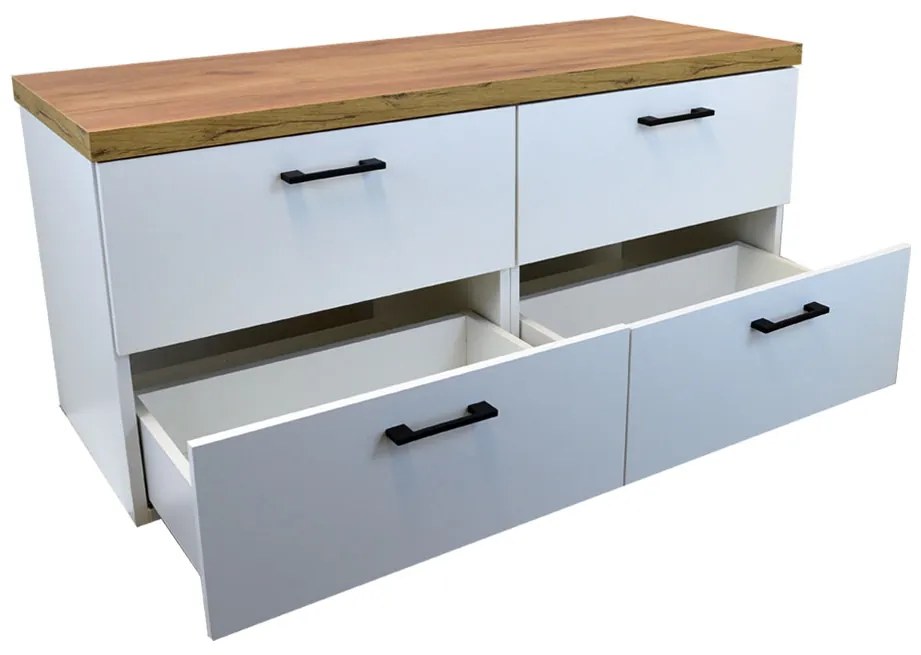 Comodo Koupelnová skříňka pod deskové umyvadlo Agria 120-HD - bílá