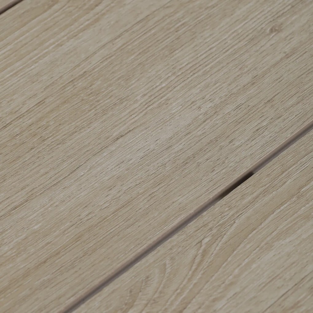 Zahradní stůl WOOD - béžový polywood / béžová kovová konstrukce