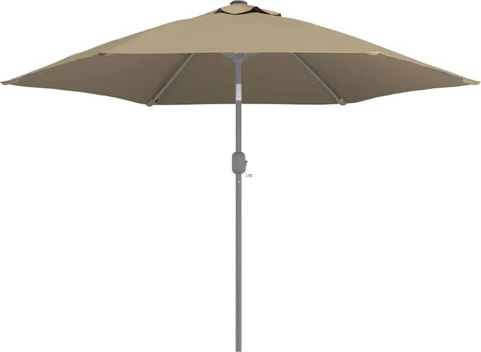 Náhradní potah na zahradní slunečník taupe 300 cm 313797