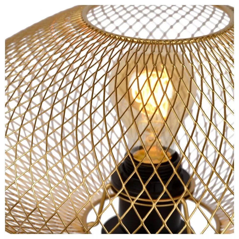 LUCIDE Stolní lampa MESH  průměr 30 cm - 1xE27 - Brass