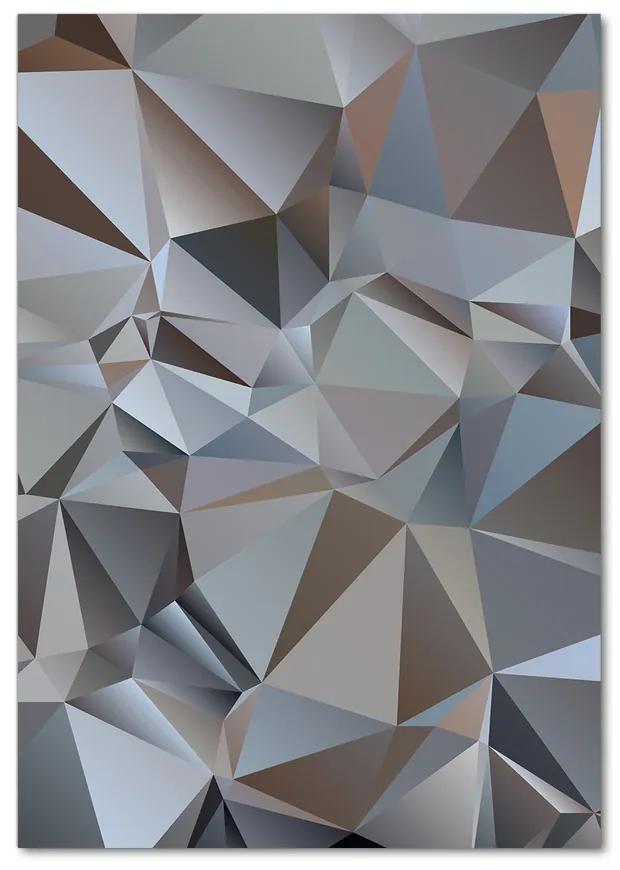 Wallmuralia Fotoobraz na skle Abstrakce trojúhelníky 70x100 cm