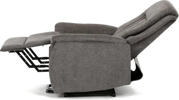 Polohovací křeslo šedé, elektrické TV-Q8575 GREY2