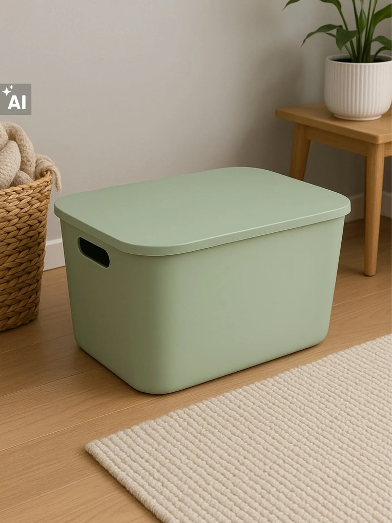 Sinsay - Úložný box s víkem - zelená